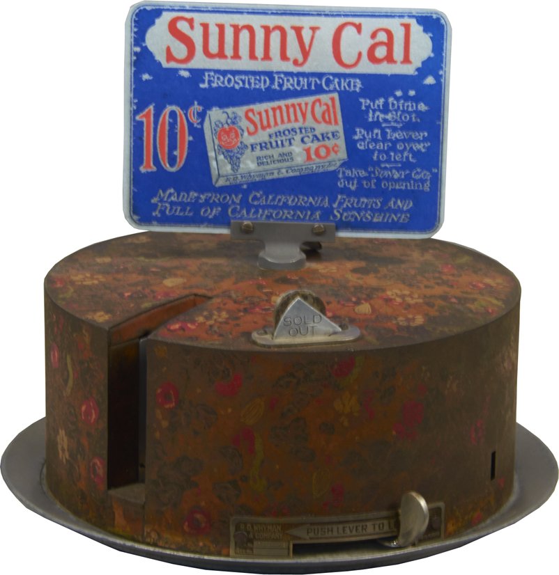 10 Cent "SUNNY CAL" Tin Cake-Shaped Fruit-Cake Vending - Jan 19, 2014 ...