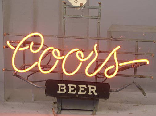 Coors Beer Neon Bar Sign