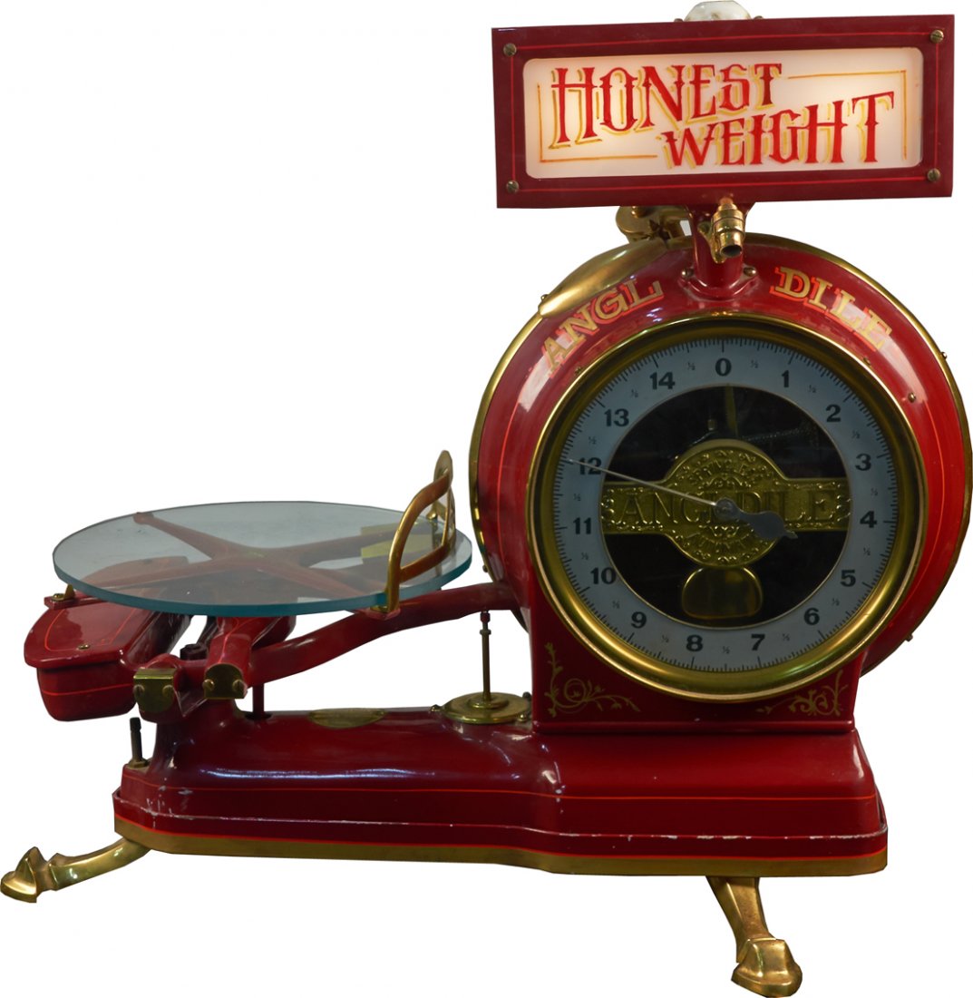 Early Angldile Style 303 GE Open Face Countertop Scale