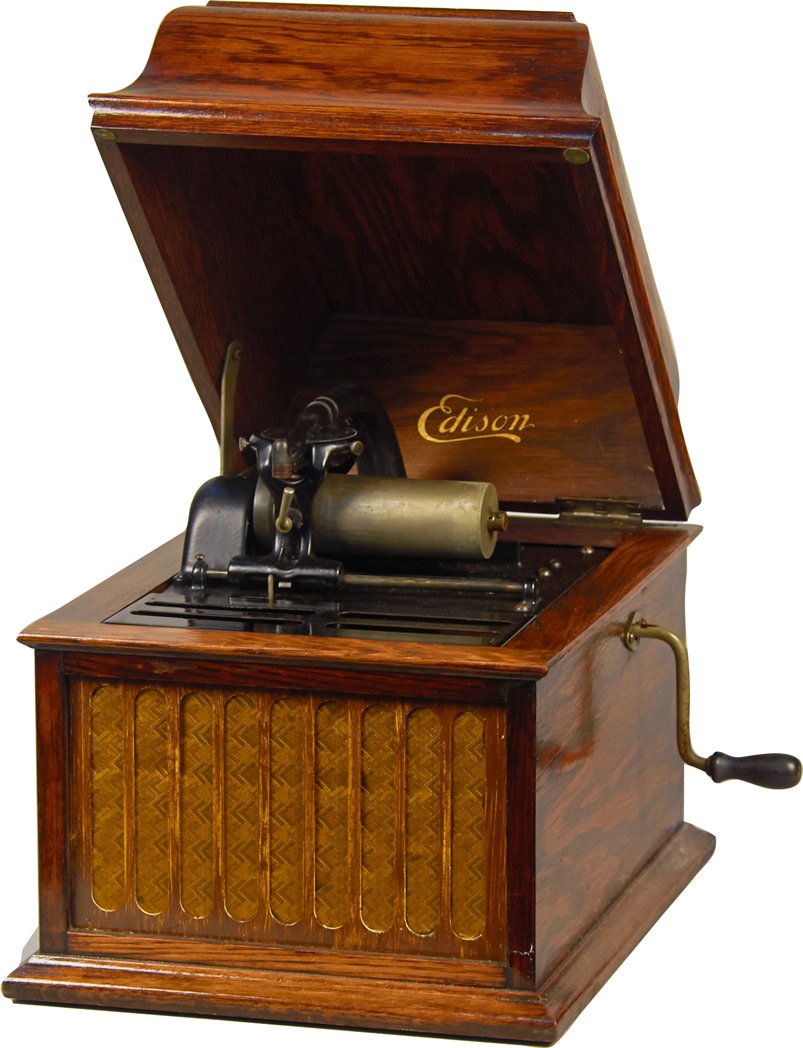 Edison Phonograph Cylinder Record Player