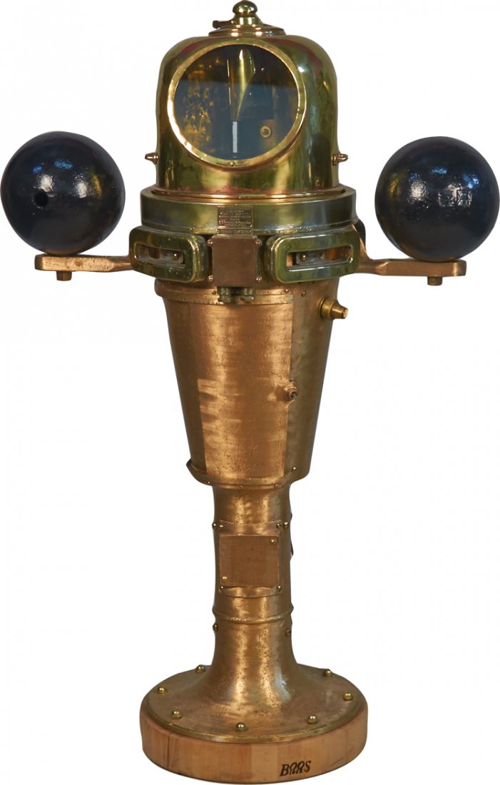 Restored WWII Brass Binnacle Compass