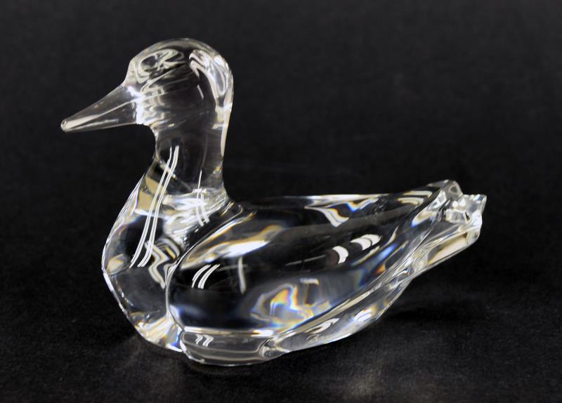 Baccarat Crystal Mallard Duck Figurine | Barnebys