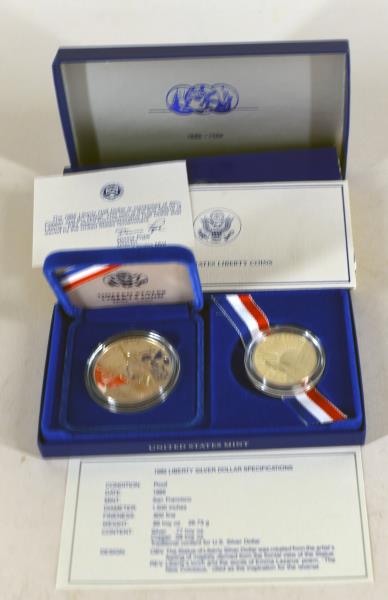 1986 Statue Of Liberty Silver Proof Set - Oct 02, 2022 | Judd's Auction ...