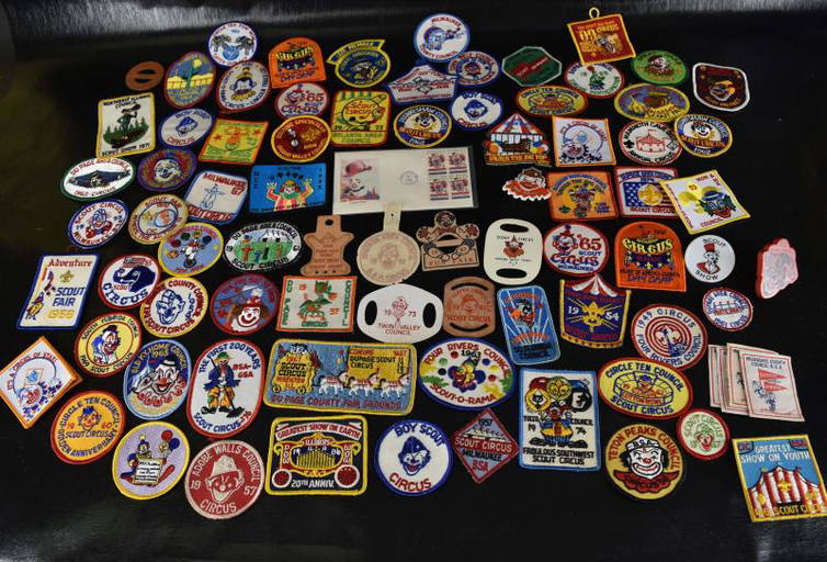 1940's 90's Boy Scouts Of America Circus Patches
