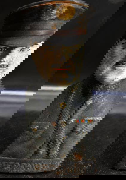 General Pershing Cast Iron Still Bank Auction