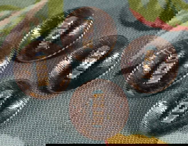 Four Lidz Mid Century Buttons