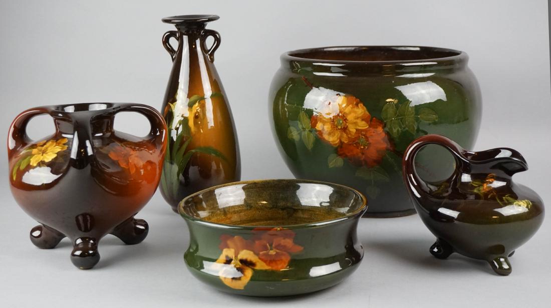 COLLECTION OF ZANESVILLE, OHIO, GLAZED POTTERY
