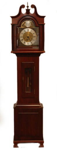 Daneker German Mahogany Grandfather Clock