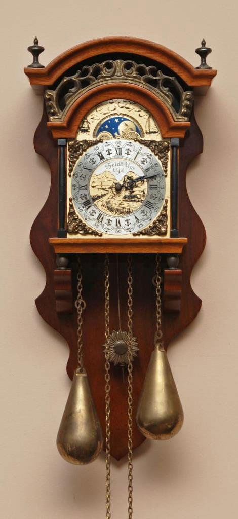 VINTAGE GERMAN HERMLE FHS MOONPHASE WALL CLOCK