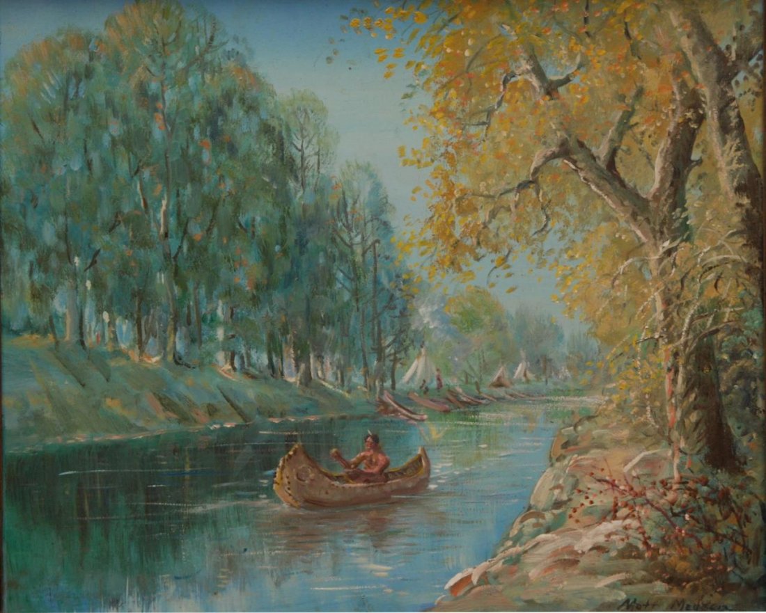 MATT MADSEN AMERICAN RIVER OIL PAINTING ON PANEL - Nov 02, 2013 | Elite ...