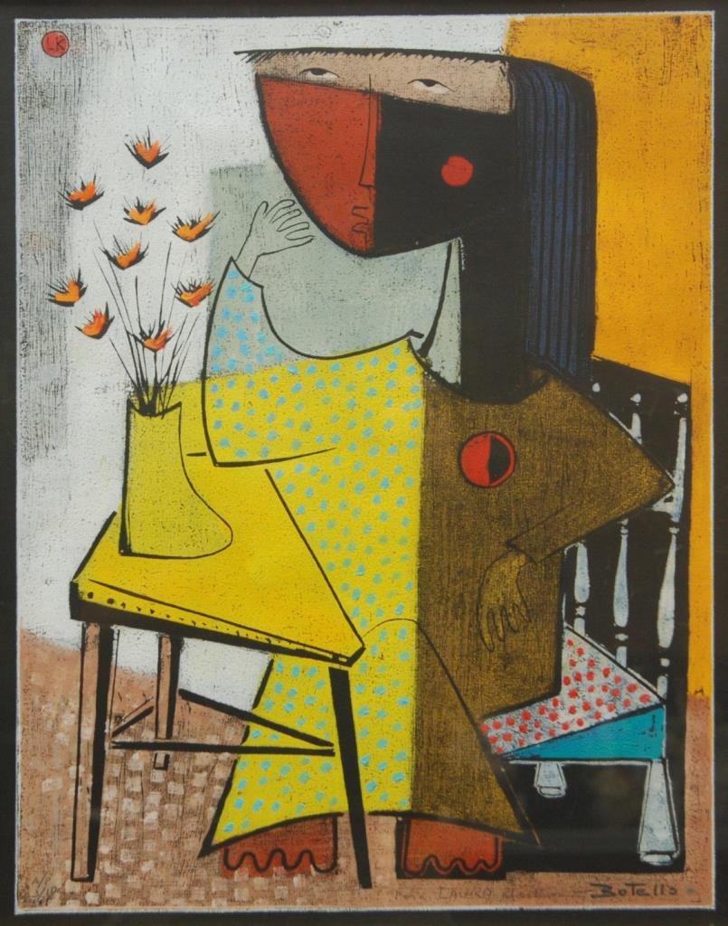 ANGEL BOTELLO ORIGINAL LINOCUT 'LK' ARTIST PROOF - Feb 15, 2014 | Elite ...