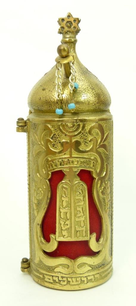 Vintage Judaica Torah Scroll Holder