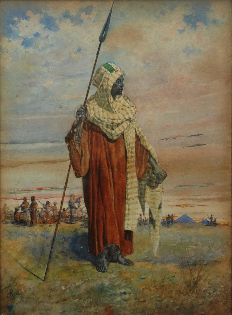 ANTONIO RIVAS (1845-1911) WATERCOLOR OF A NOMAD - Jan 24, 2015 | Elite ...