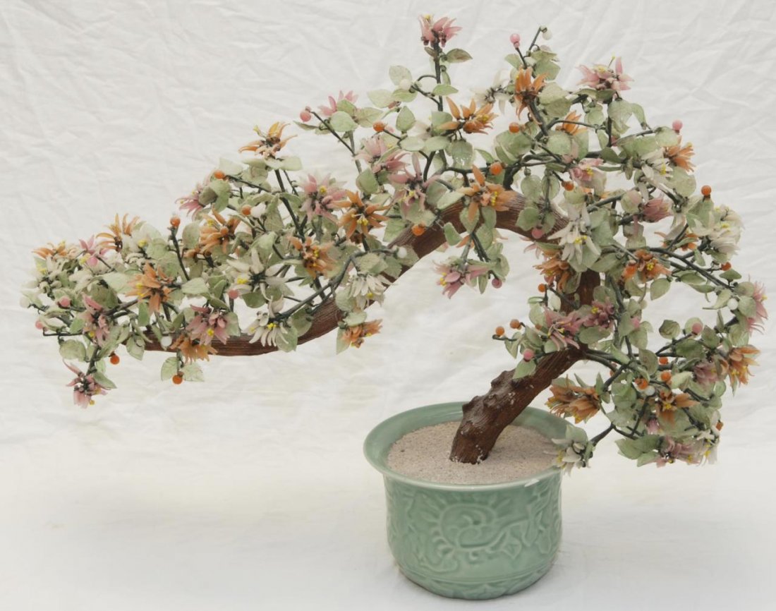 CHINESE JADE GLASS BONZAI TREE IN CELADON PLANTER - Apr 25, 2015 ...