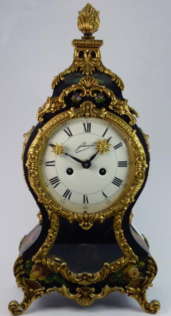 SCHMID VINTAGE GERMAN ROCOCO MANTEL CLOCK