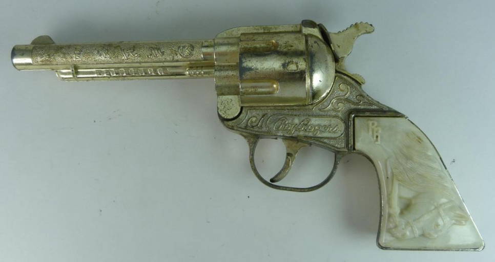 Vintage Roy Rogers Metal Cap Gun Pistol