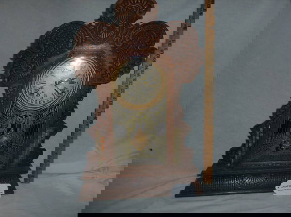 Gingerbread Mantle Clock By Ingraham