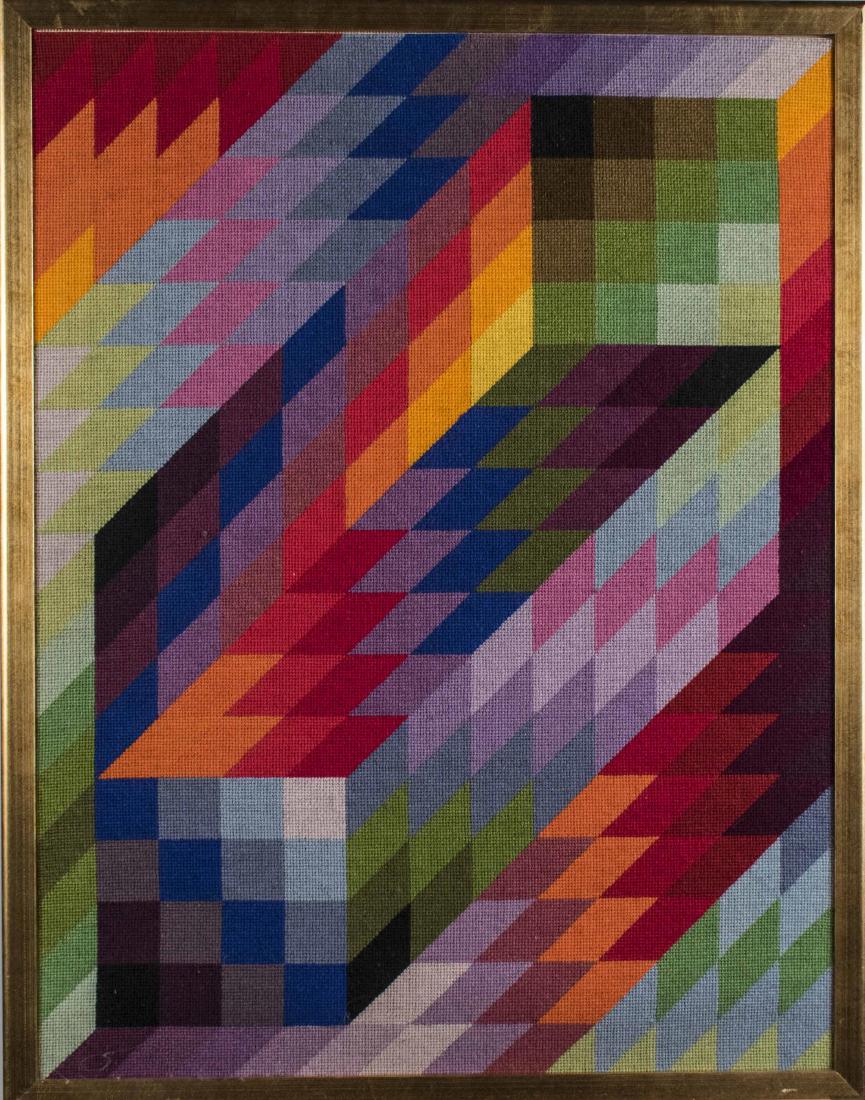 Woven Geometric Textile Art (20th Century)