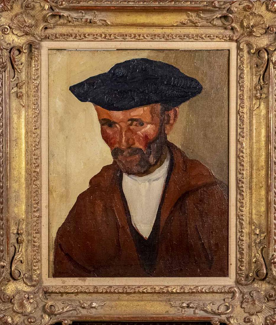 Oil Portrait of a Basque Man