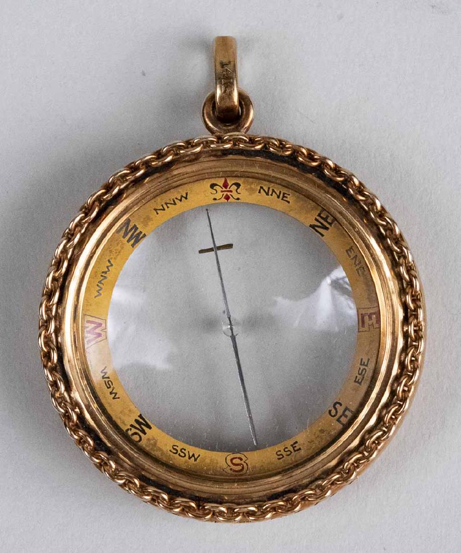 14k Gold Compass