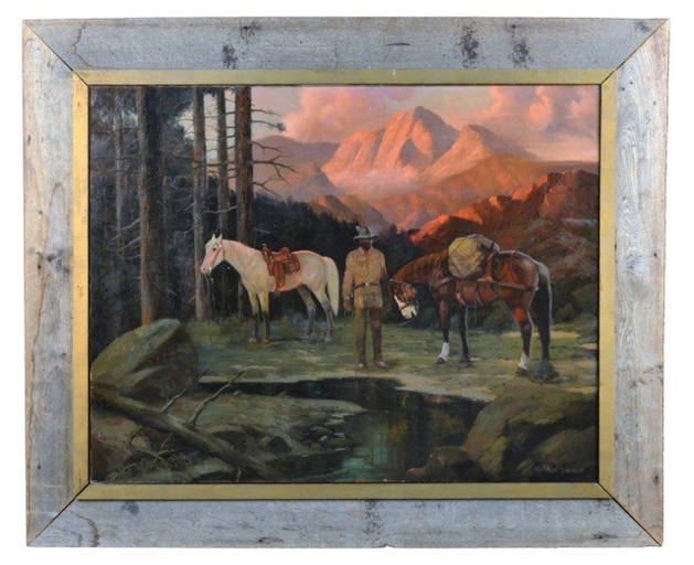 Charles Damrow (am. 1916) Cowboy With Horses