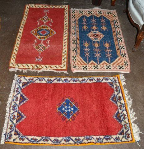 Three Small Wool Rugs