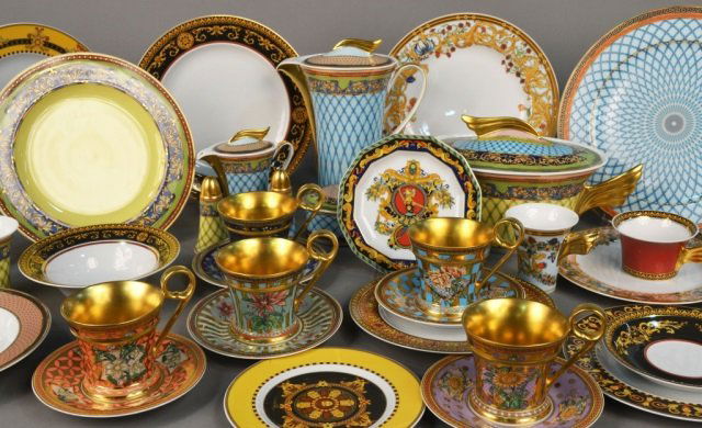 Assembled Versace Porcelain Dinner Service