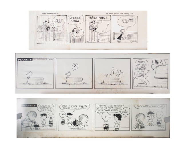 Three Comic Strip Cells