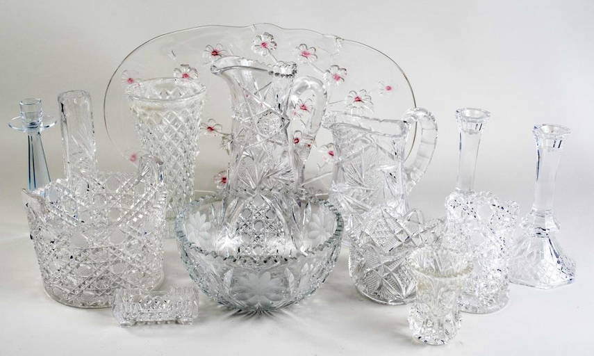 Group Of Colorless Glass