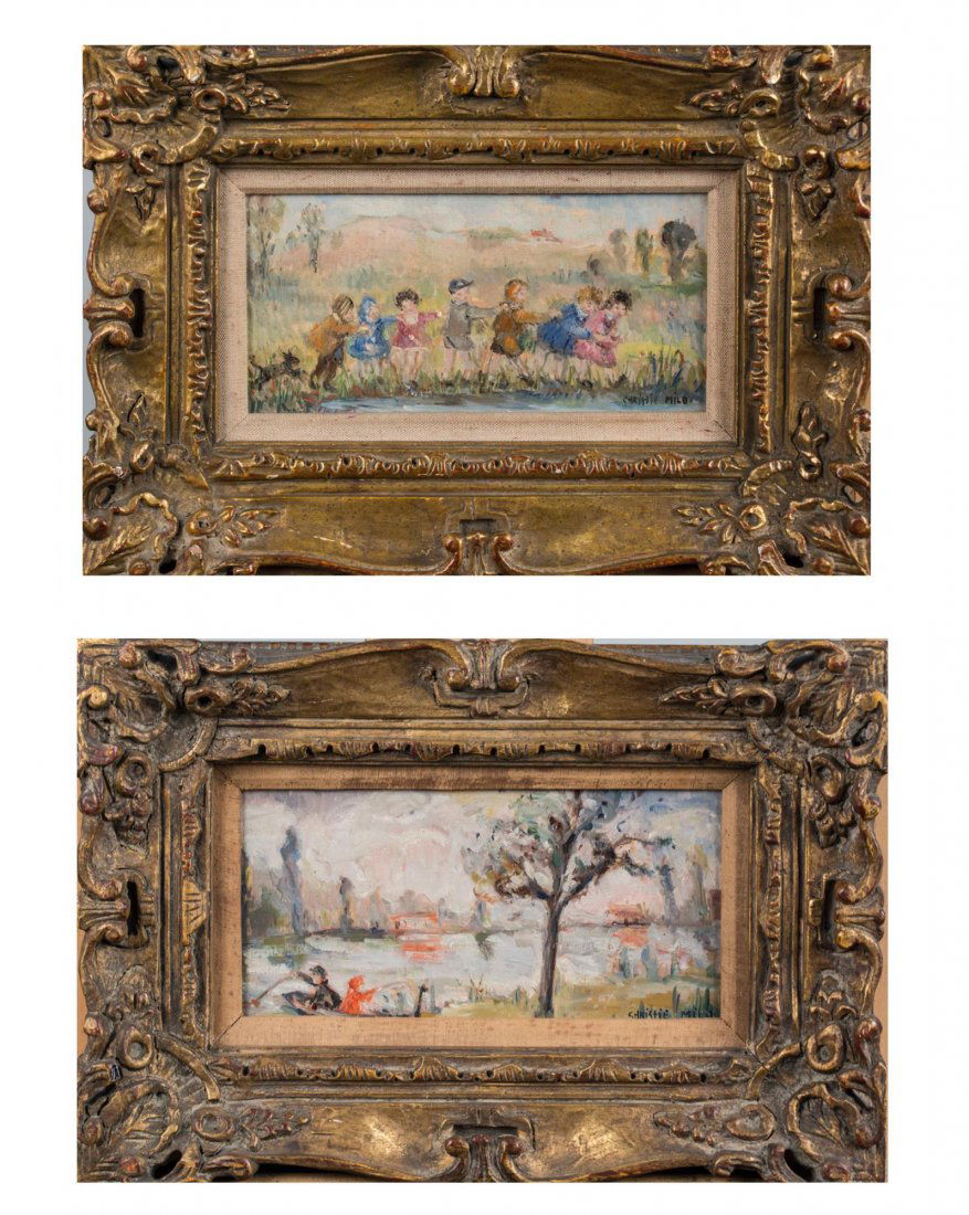 Pair of Paintings by Christie Milo