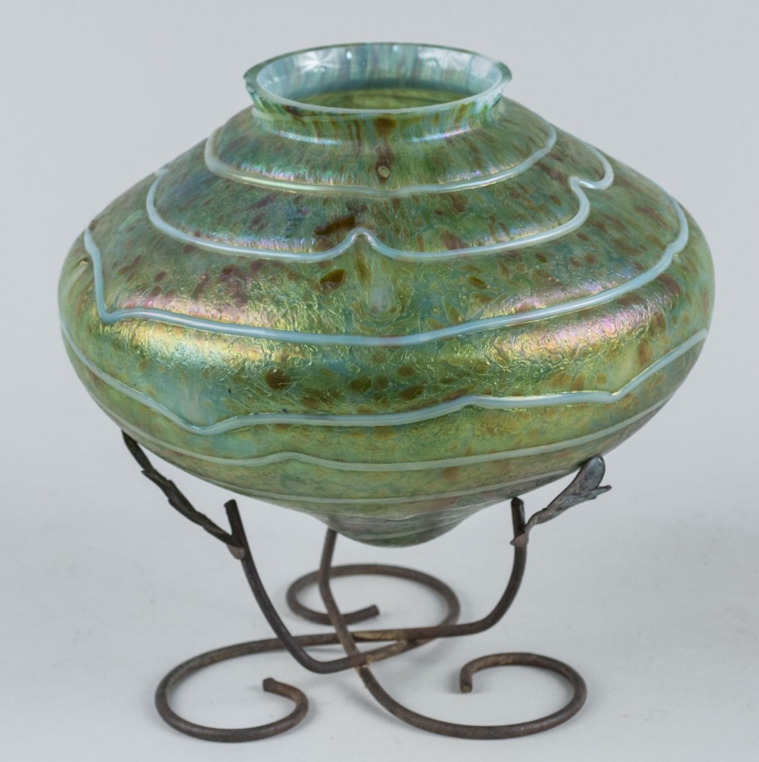 Loetz Style Art Glass Vase