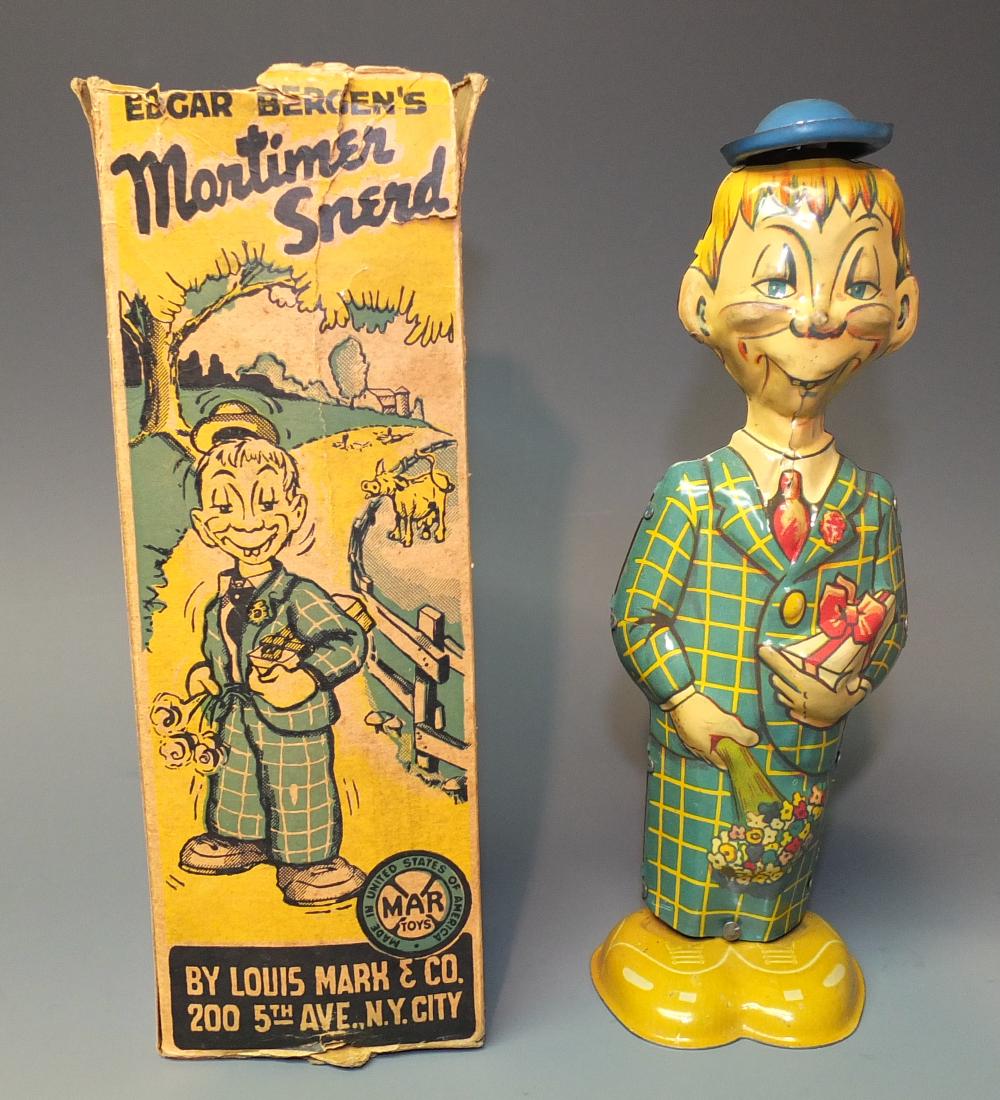 MARX MORTIMER SNERD WINDUP WALKER & BOX