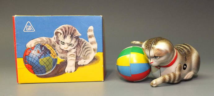Tin Wind Up Cats Marx & Kohler Us Zone Germany