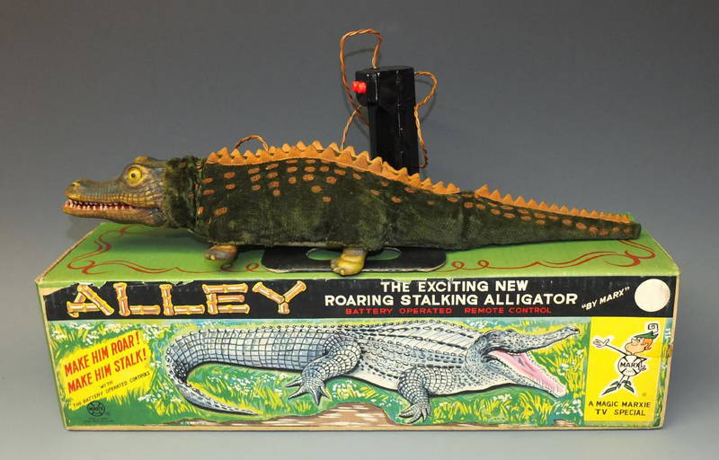 Marx Alley Battery Op Rc Alligator & Box