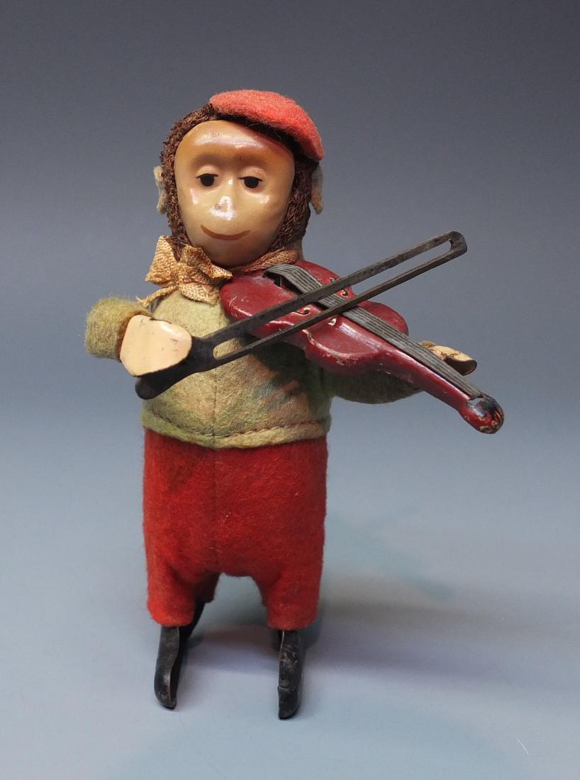 SCHUCO GERMAN 985/2 TIN WINDUP MONKEY VIOLINIST