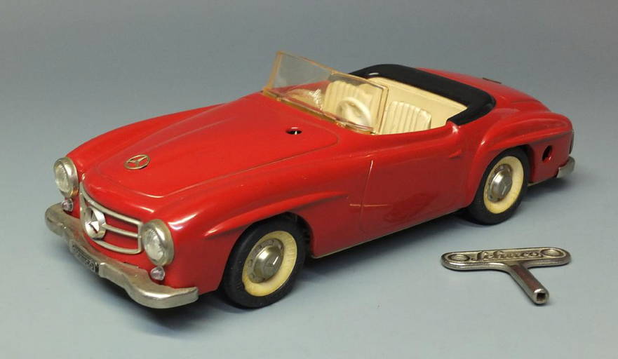 Schuco 2095 Mercedes 190 Sl Tin Wind Up Car