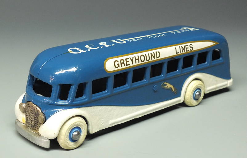 Arcade Acf Greyhound Lines Cast Iron Bus