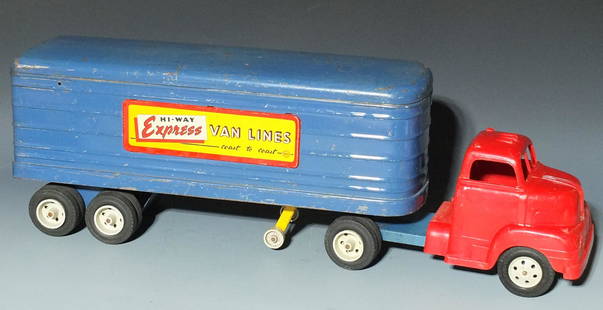 Marx Hi Way Express Van Lines Truck & Trailer