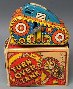 Vintage Marx Tank; Tin Wind Up Toy!