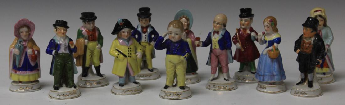 Set Of (12) Porcelain Minature Figurines