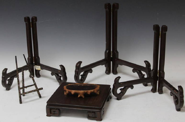 Lot Of (6) Asian Carved Stands