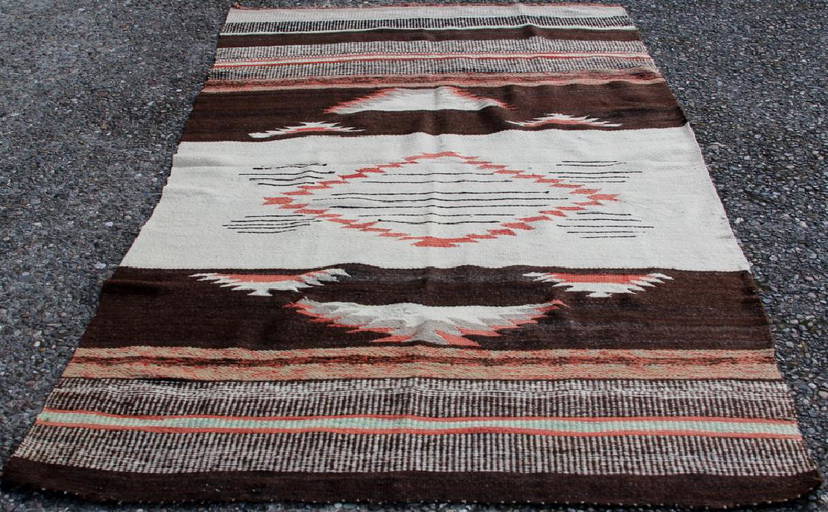 Vintage Native American Navajo Woven Blanket