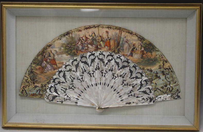 19TH C. FRENCH PAINTED FAN, SHADOW BOX FRAME - Sep 23, 2018 | Robert ...