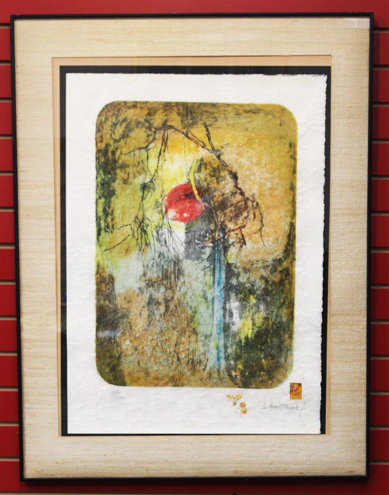 Mid Century Colored Block Print