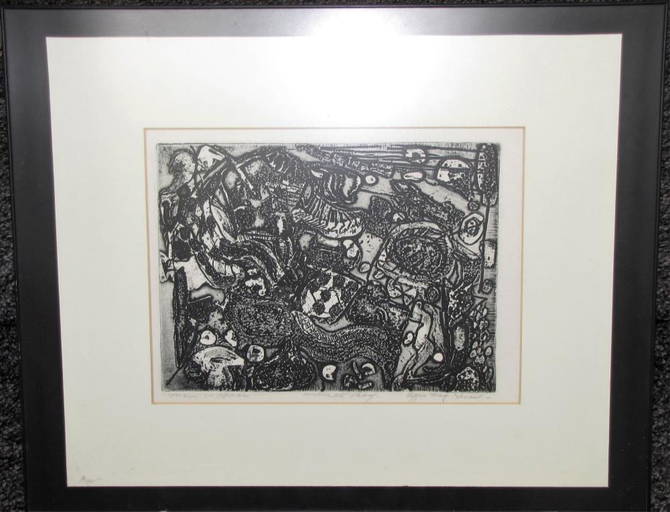 Effie May Jones (b. 1900), Artist's Proof Etching