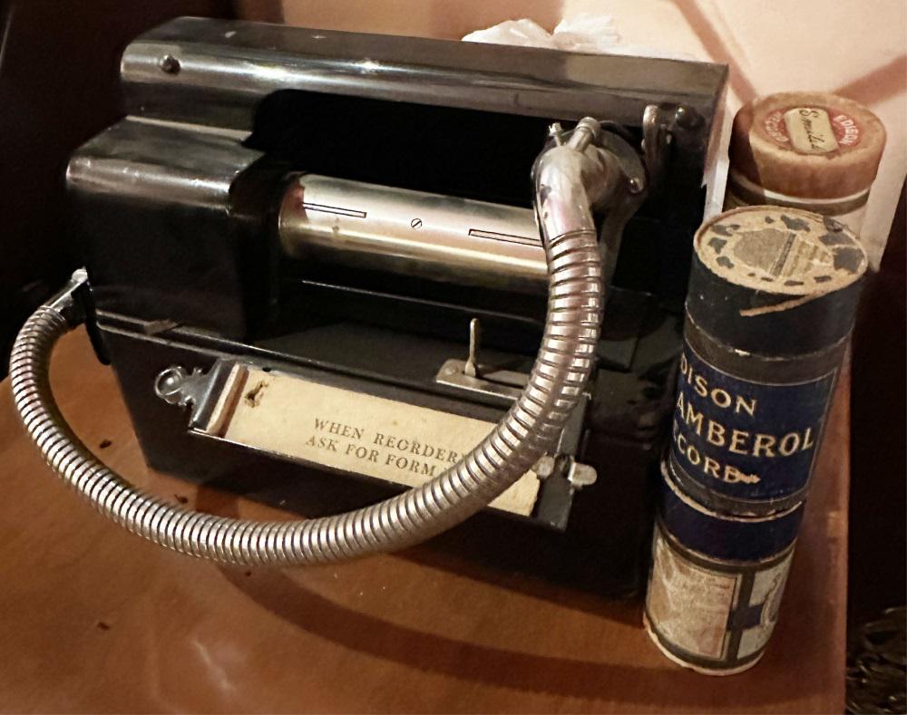 Edison Cylinder Recording Machine Auction