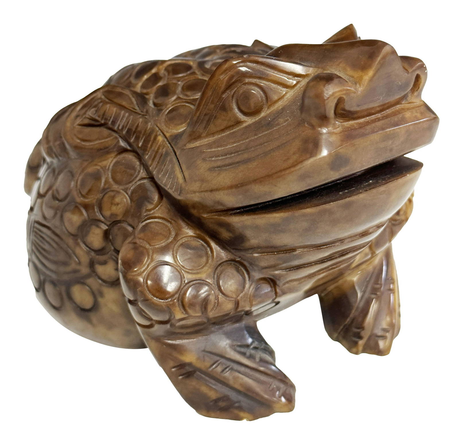 Chinese Soap Stone Carving Of A Toad Auction