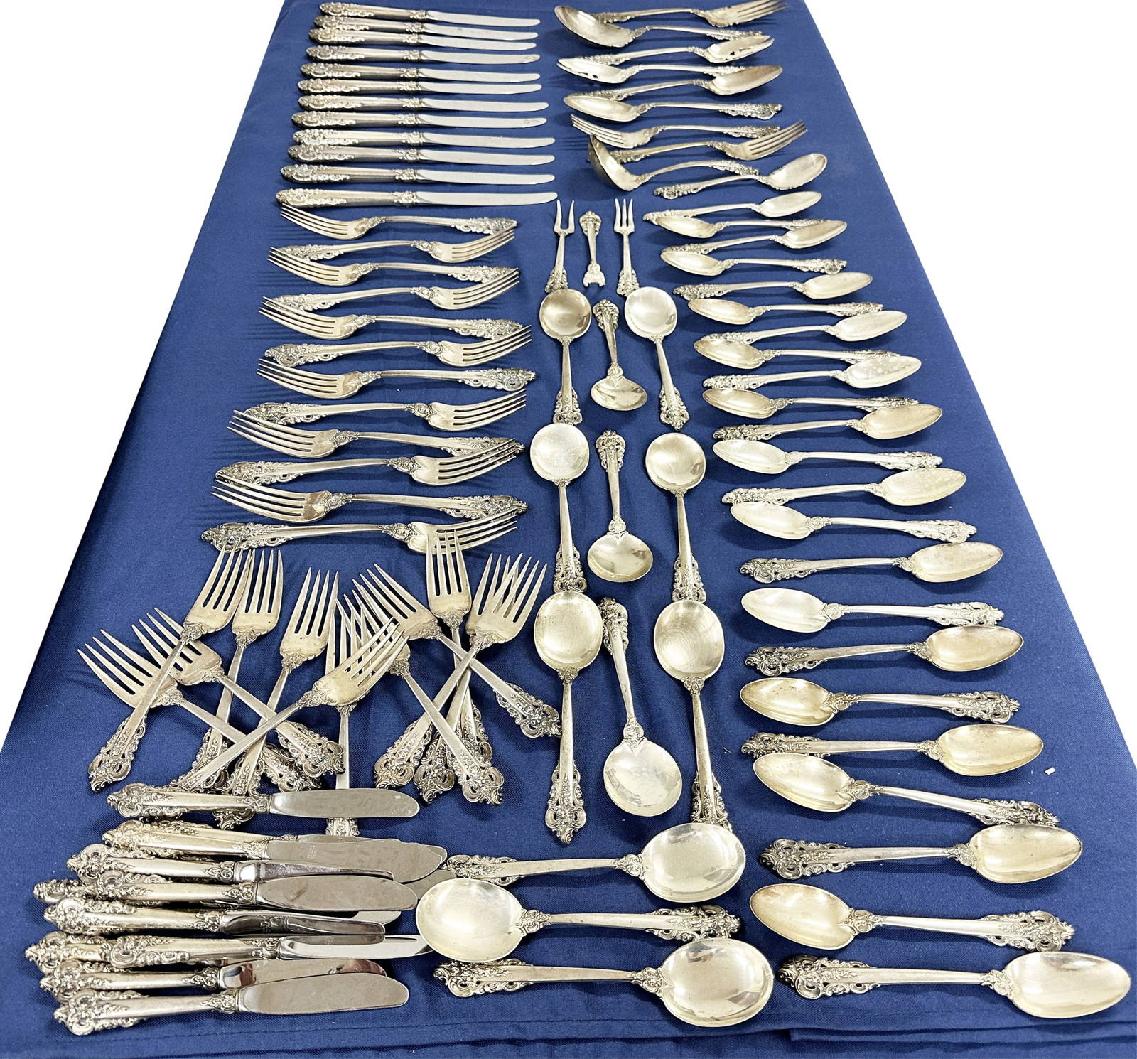 Wallace Sterling Silver Flatware Auction