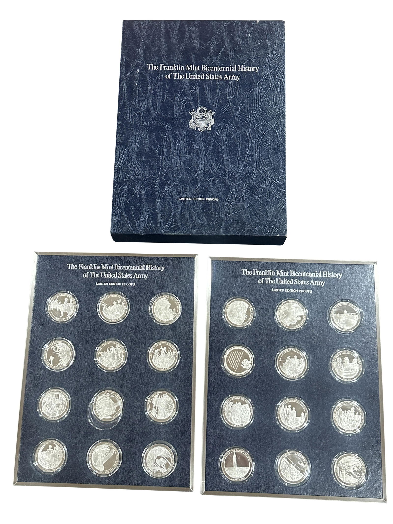 Sterling Silver Franklin Mint Coin Medals Auction