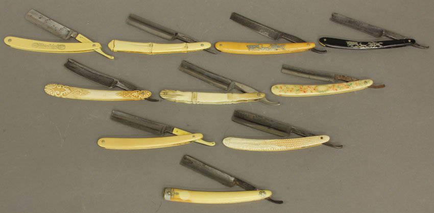 Lot Of (10) Vintage Straight Edge Razors